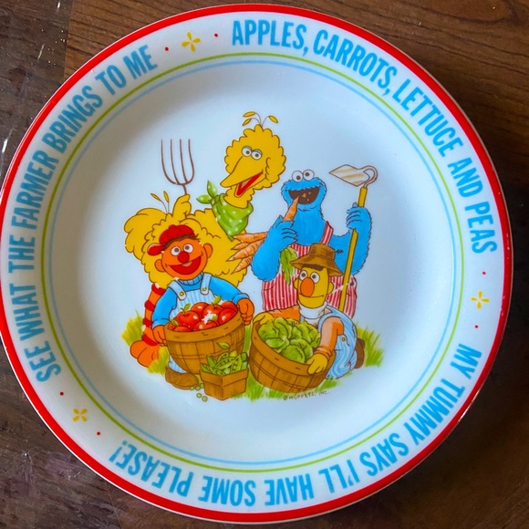 Kitchen | Vintage Sesame Street Plate | Poshmark